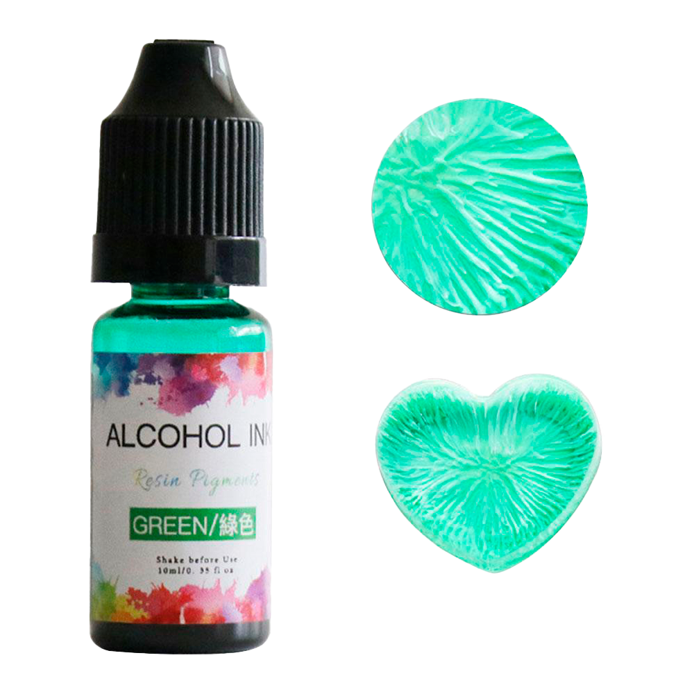 Tinta al Alcohol 10 ml Verde | Plasrex
